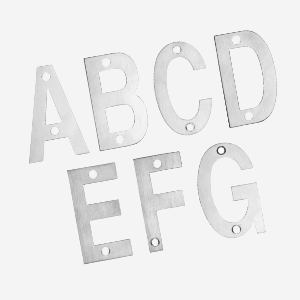 Numerals & Letters – Stylish Address Sign Hardware