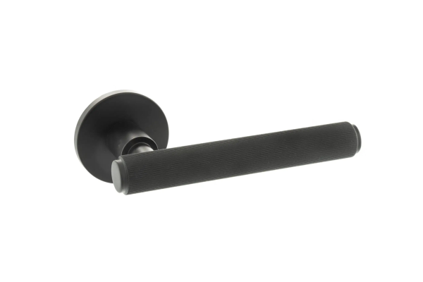 Stephenson Linear Lever Handle on Round Rose | Modern Hardware