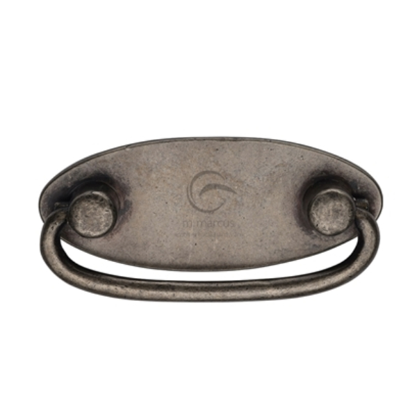 Classic Drop Pull Handle on Oval Plate – Elegant Cabinet Pull